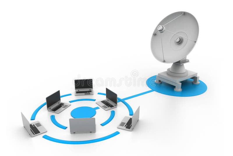 Network Devices Icon Set stock vector. Illustration of design - 63457795