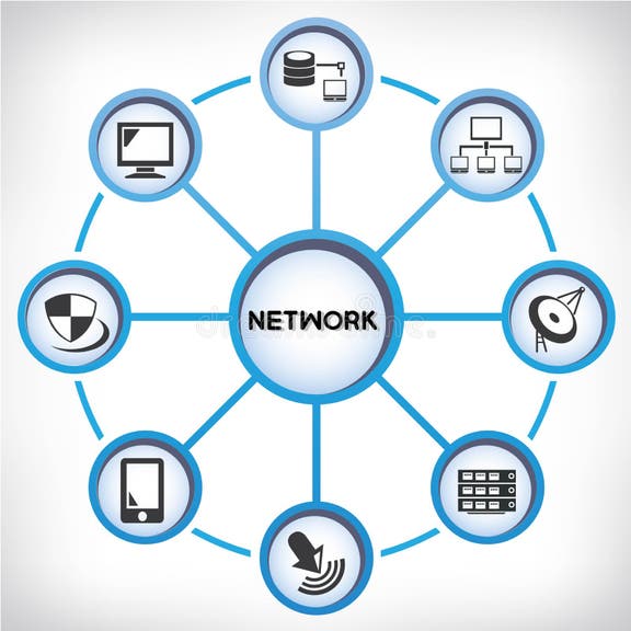 Wifi Router Network Diagram Stock Illustrations – 719 Wifi Router ...