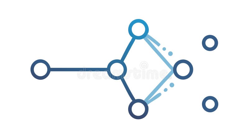 Network Diagram with AI Nodes and Connections, Representing Artificial ...