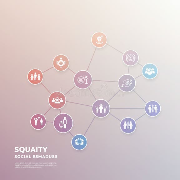 A Network Diagram with Interconnected Circular Nodes, Each Containing ...