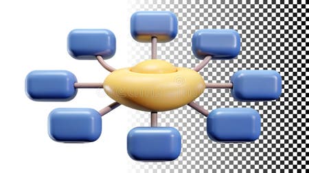 Network Diagram Mind Map Connection Structure Data Flow System Png Transparent Image Generative ...