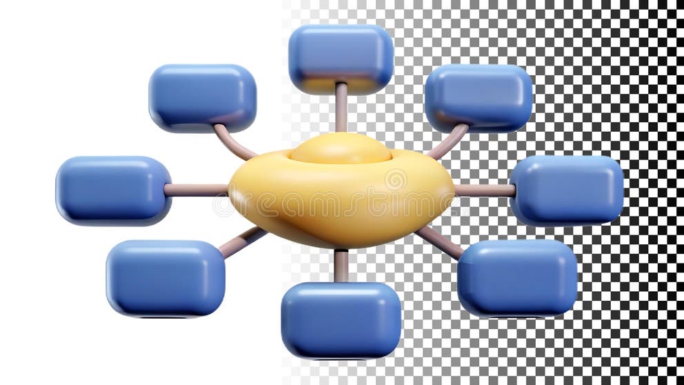 Network Diagram Mind Map Connection Structure Data Flow System Png ...
