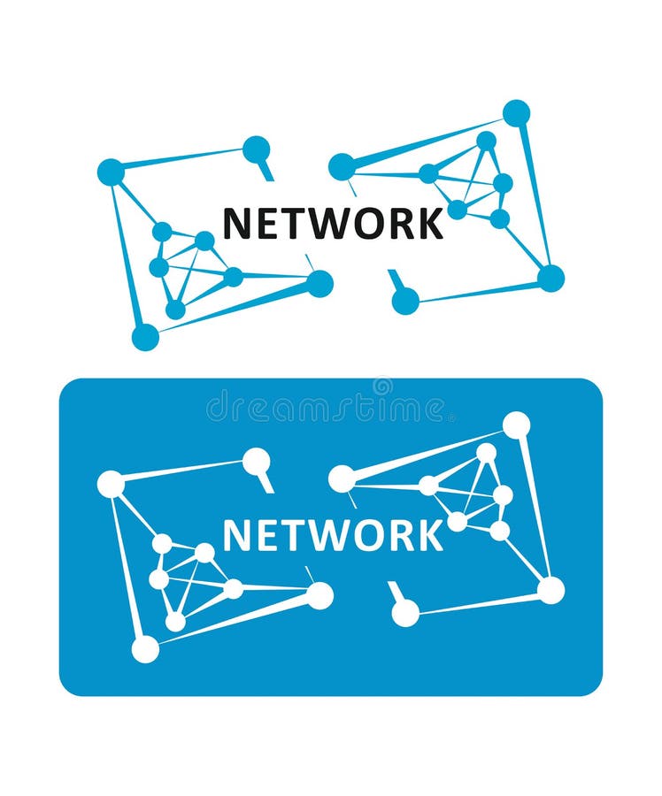 Network. Digital Network Connections Stock Vector - Illustration of ...