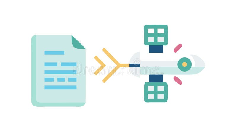 Network Document Icon: Data Flow & Interconnected Information Systems, Vector Design Generative ...