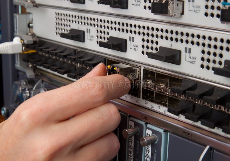 Network Engineer in Server Room Stock Image - Image of caucasian, book ...