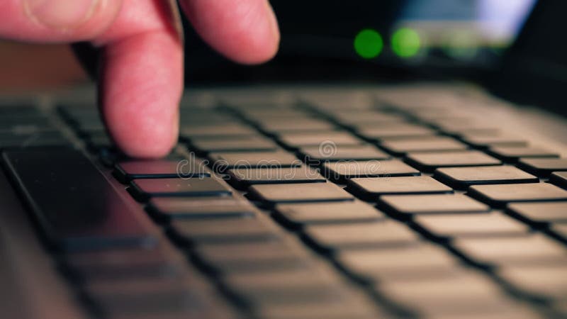 Network Engineer with Laptop with Ethernet Switch Port Lights Stock ...