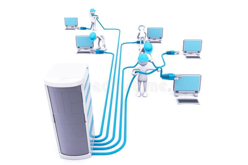 Network Engineers stock illustration. Illustration of connector - 13159001