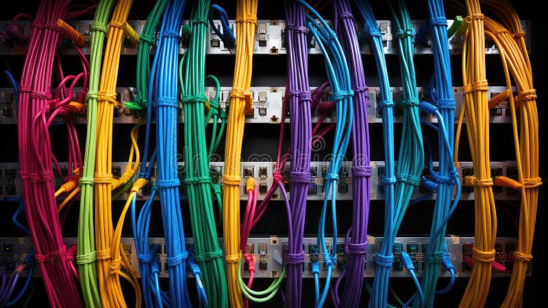 Network ethernet cable stock illustration. Illustration of structured ...