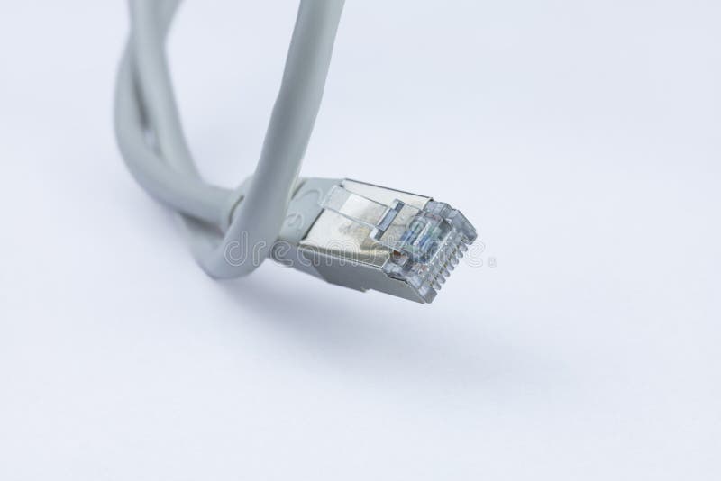 Close Up of Network, Ethernet Cable Rj 45 Stock Photo - Image of ...