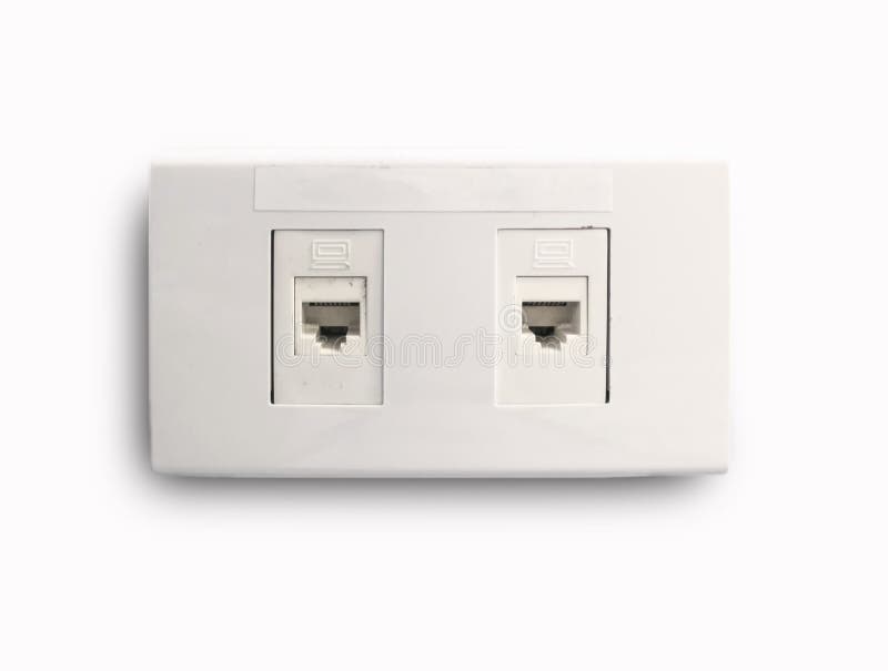 Ethernet Port on the Back of the Router Stock Image - Image of ...