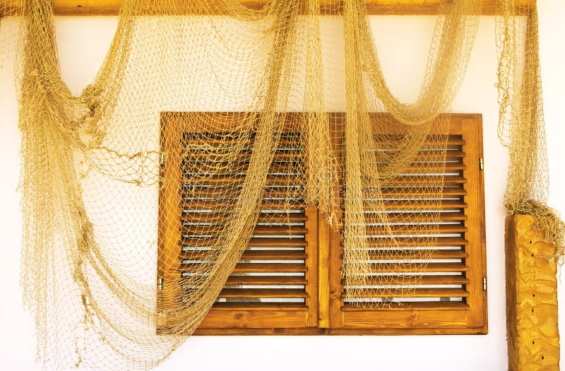 Network for Fish at a Window Stock Image - Image of wall, structure ...