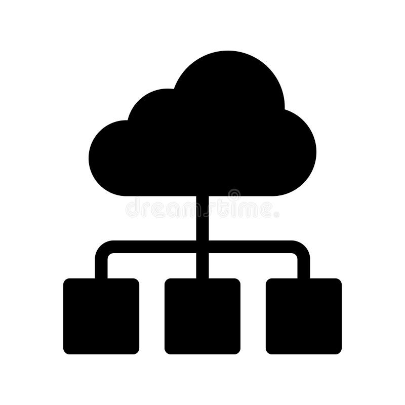 Network Flat Glyps Vector Icon Stock Vector - Illustration of flat ...