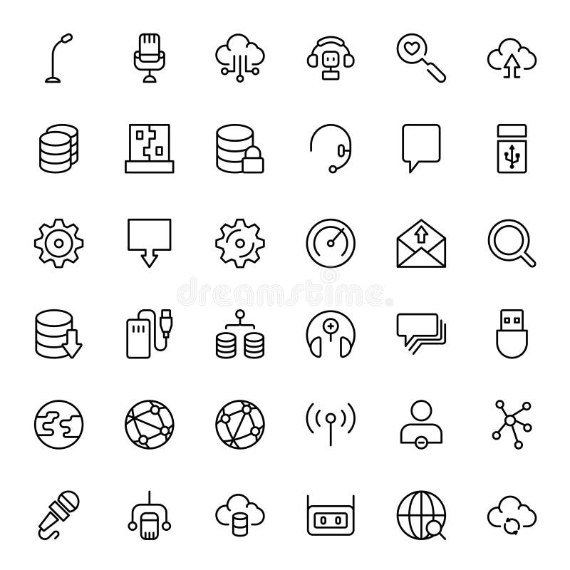 Network flat icon stock vector. Illustration of media - 109165864