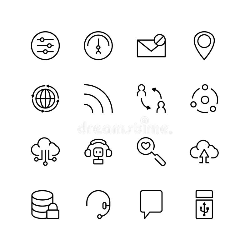 Network flat icon stock vector. Illustration of connection - 125807727