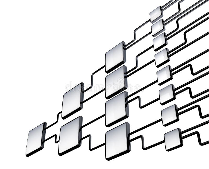 Network Flowchart Graph Management Stock Illustration - Illustration of ...