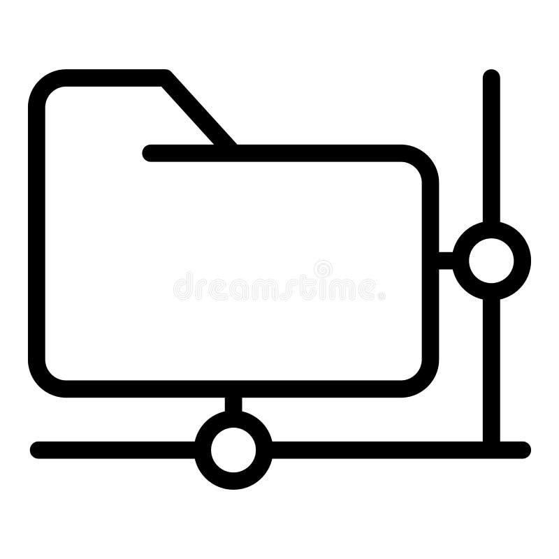 Network Folder Icon Simple Vector. Backup Data Stock Vector - Illustration of simple, management ...