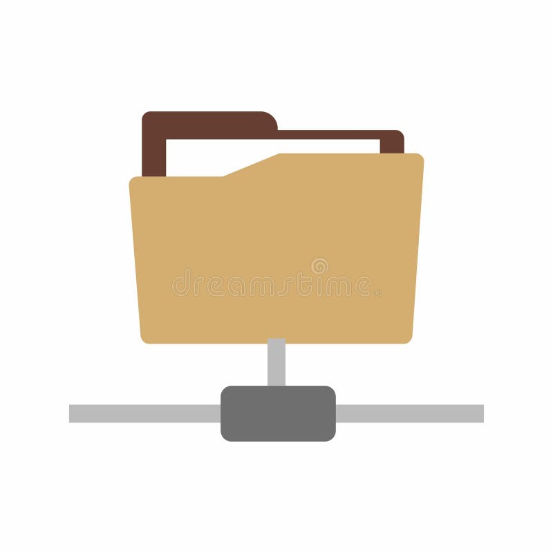 Network Folder Icon Vector Image. Stock Vector - Illustration of design ...
