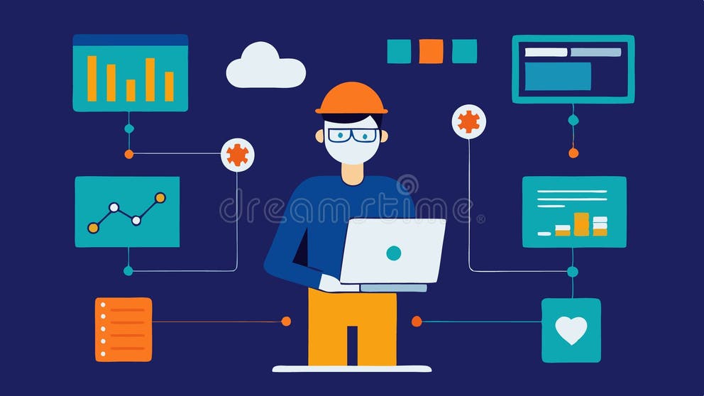 Network Forensics a Technician Analyzing Network Traffic on Their ...
