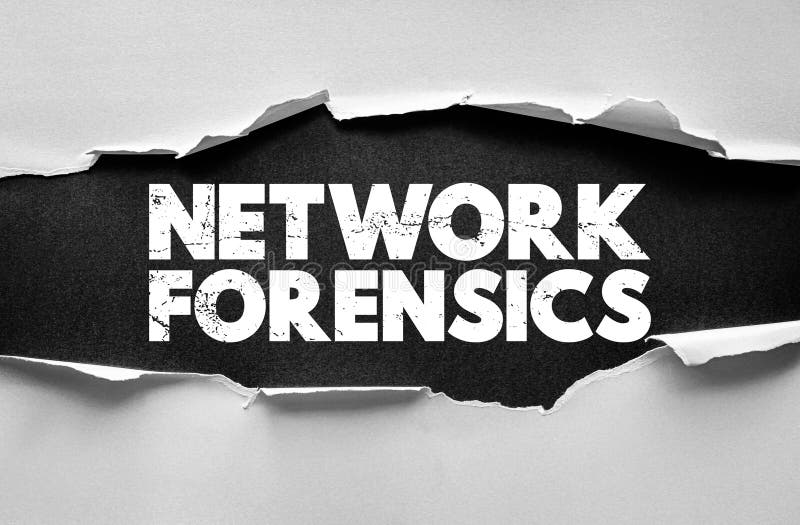 NETWORK FORENSICS Text in Bold Distressed Typography Revealed Under ...