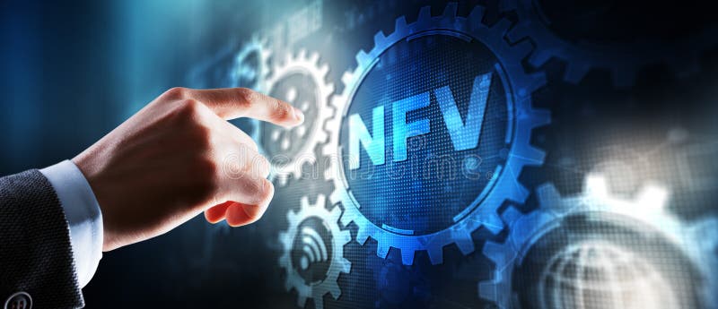 Network Functions Virtualization. NTV Technology Cloud Concept Stock ...