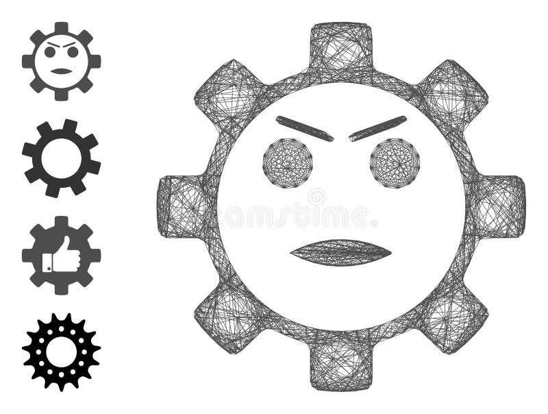 Network Gear Angry Smiley Vector Mesh Stock Vector - Illustration of ... Network Gear Angry Smiley Vector Mesh Stock Vector - Illustration of ...