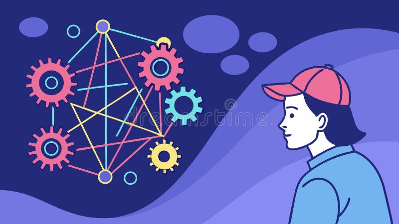 Network of Gears and Brain, Mechanical Mind, Tech Brain, Digital ...