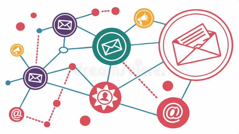 Gear and Envelope Network, Process Automation and Mail System Concept ...