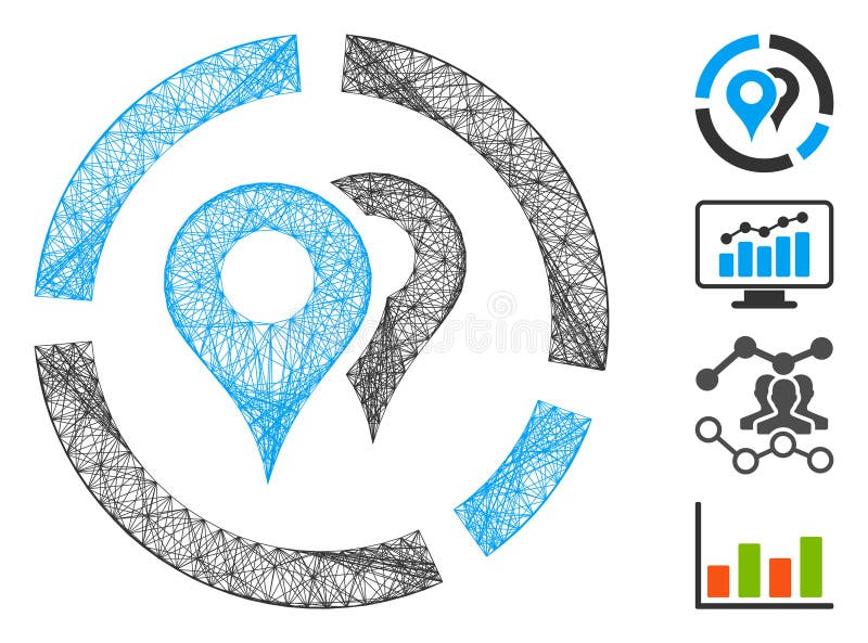 Network Geo Diagram Vector Mesh Stock Illustration - Illustration of ...