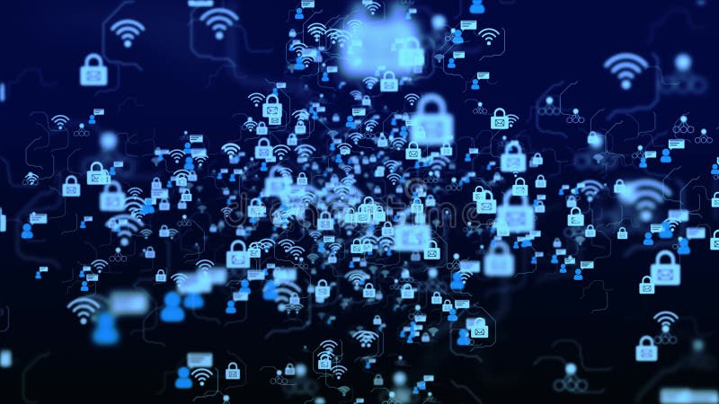 Network Global Connection Connecting People Zoom in Loop Animation ...