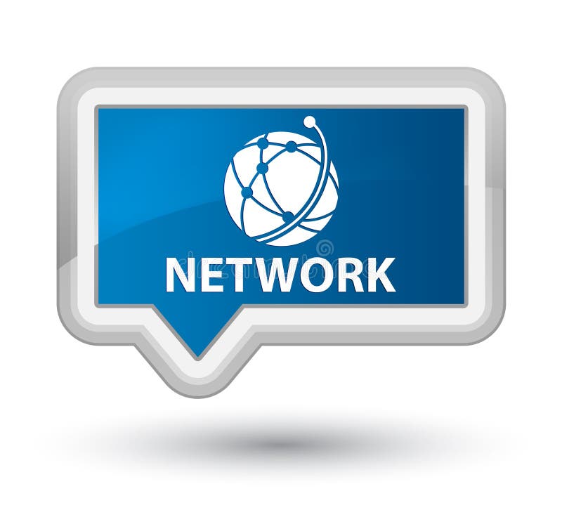 Network (global Network Icon) Prime Blue Banner Button Stock ...