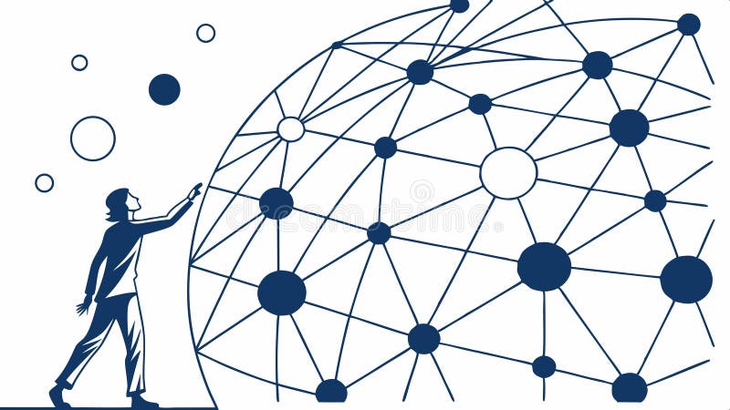 Network Globe Connection, Global Tech in Vector Art Vector Design ...