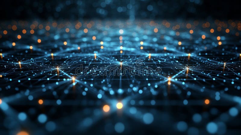 A Stunning Visualization of a Blue and Orange Network of Interconnected ...