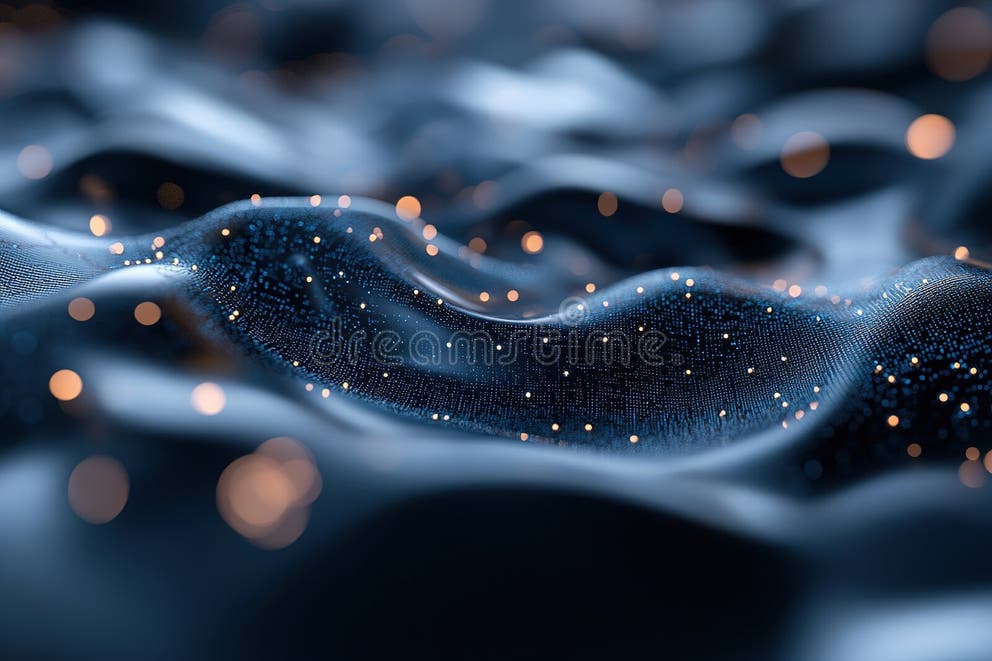 A Network of Glowing Blue and Silver Vein-like Structures Forms ...