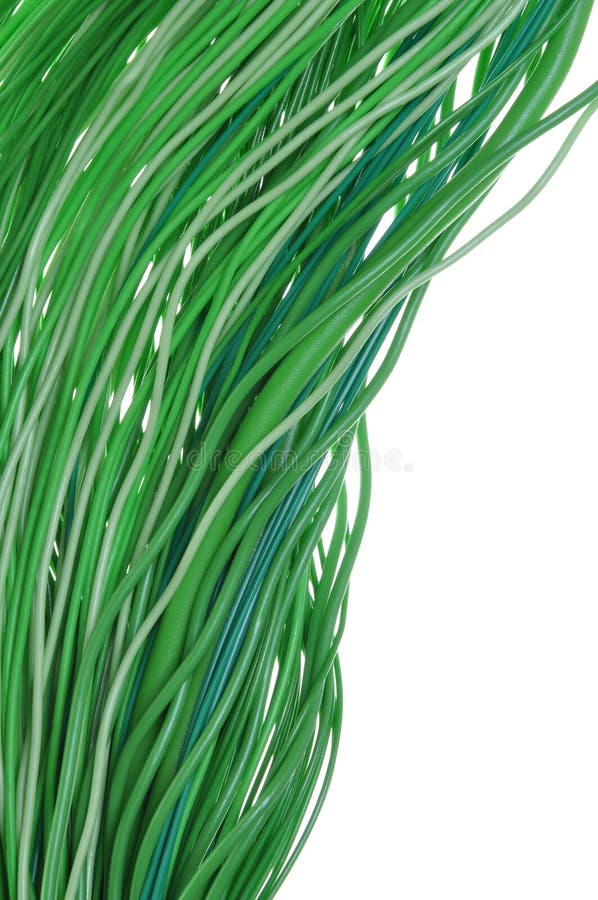 Network of green wires stock photo. Image of business - 28400628