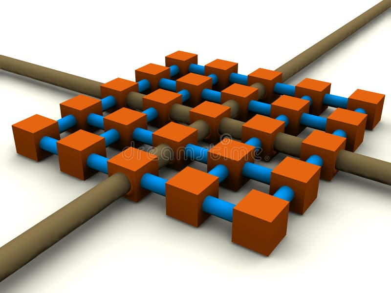 Perspective network stock illustration. Illustration of internet - 447084