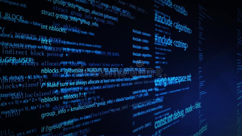 Network Hacker Programming Code Screen Scrolling Background Stock Footage Video Of Screen