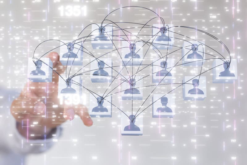 Network Holding in Hand 3d Connection Data Stock Image - Image of ...