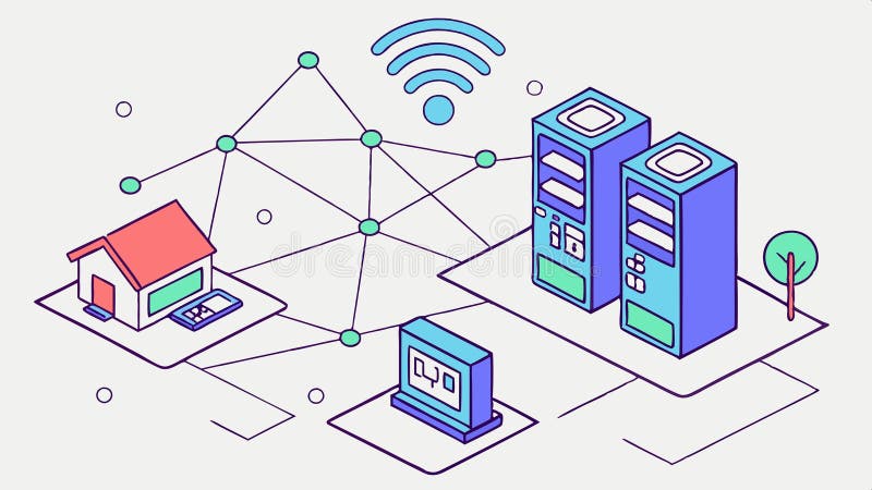 Network Home Connection, Smart Home, IoT Devices, and Home Automation ...