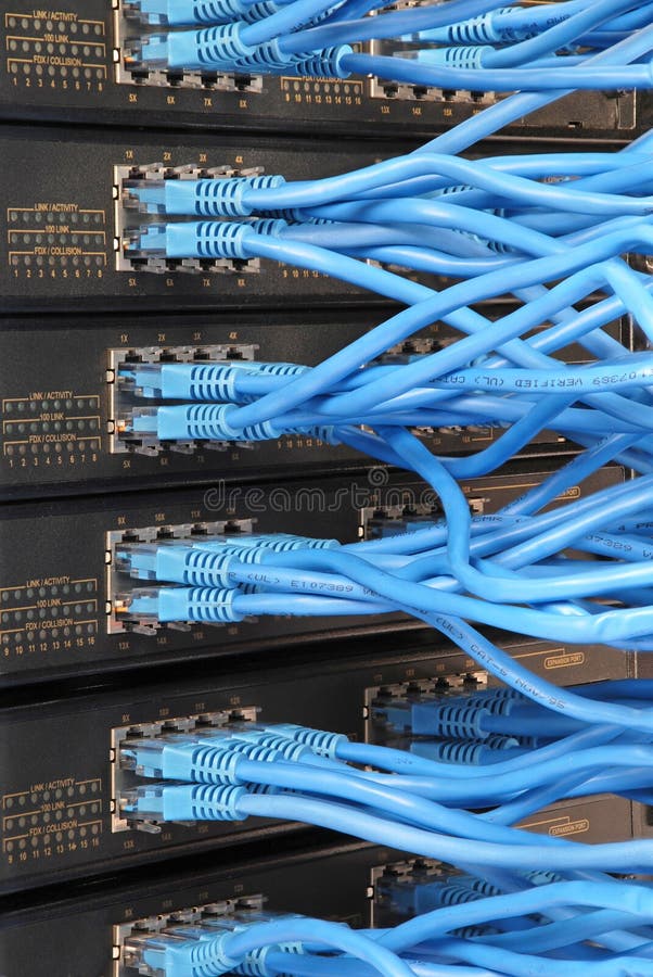 Network hub stock photo. Image of equipment, patch, cat5e - 15265674