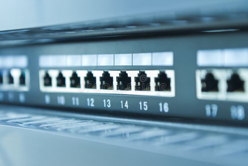 Network cable & hub. stock image. Image of tech, electronic - 291459