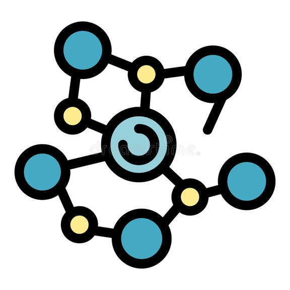 Network Hub Connecting Nodes in Data System Stock Vector - Illustration ...