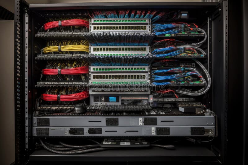 Network Hub and Patch Panel Network Switch and Cables Network Hub and ...