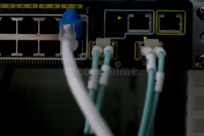 Network hubs stock image. Image of optic, port, server - 58086349