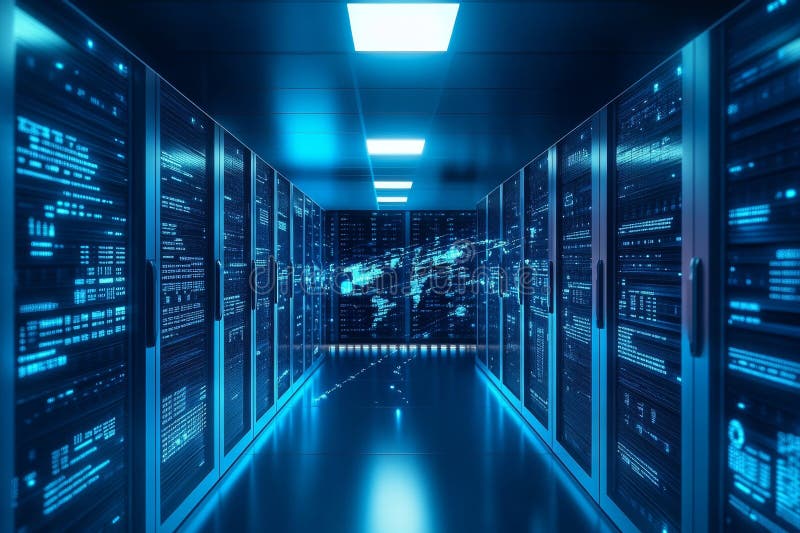 Network Hubs and Connection Technology Showcasing Digital ...