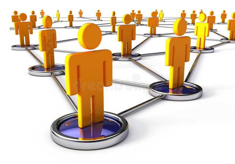 Network human connections stock illustration. Illustration of ...