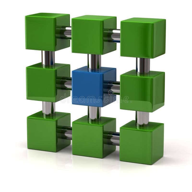 Network icon 3d stock illustration. Illustration of green - 27354439