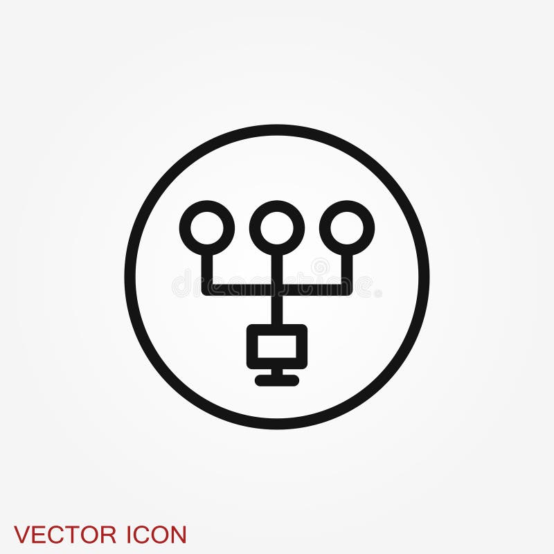 Network Icon, Computing and Computer Network Symbol Stock Illustration ...