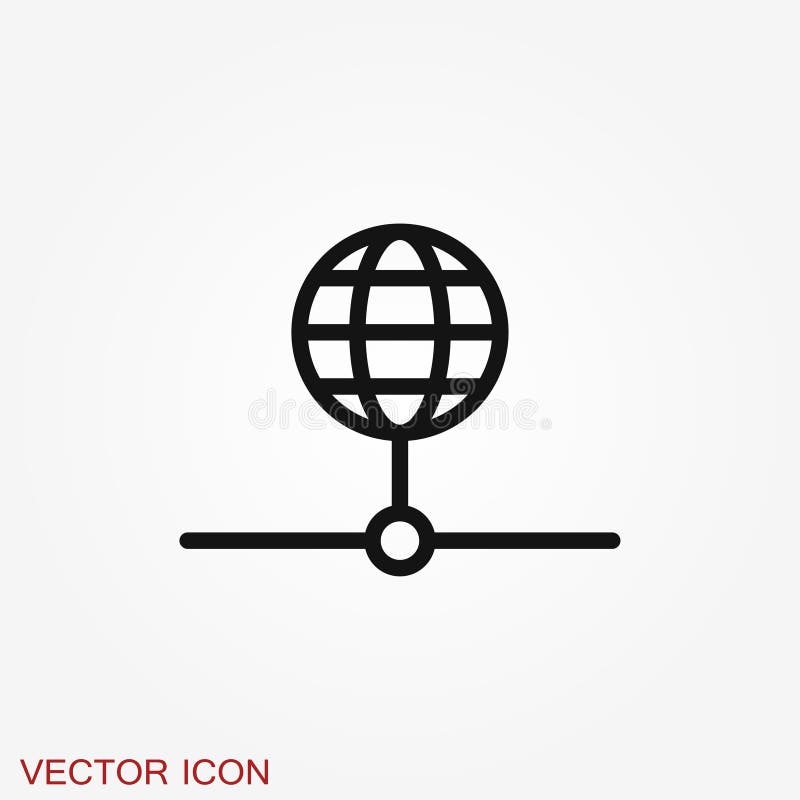 Network Icon, Computing and Computer Network Symbol Stock Illustration ...