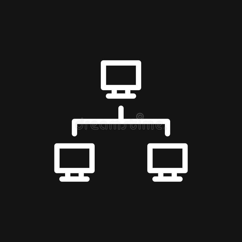Network Icon, Computing and Computer Network Symbol Stock Illustration ...