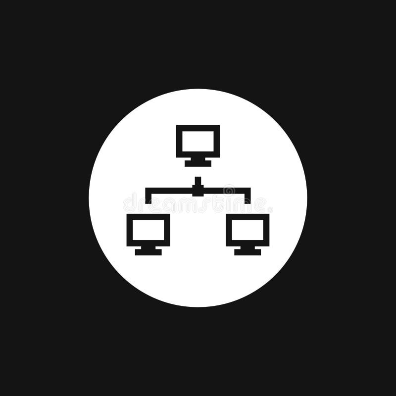 Network Icon, Computing and Computer Network Symbol Stock Illustration ...